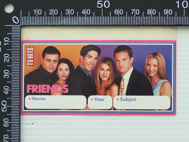 VINTAGE 1997 CAST Of Friends Tv Hits Magazine Show Fan Promo Sticker $9 ...
