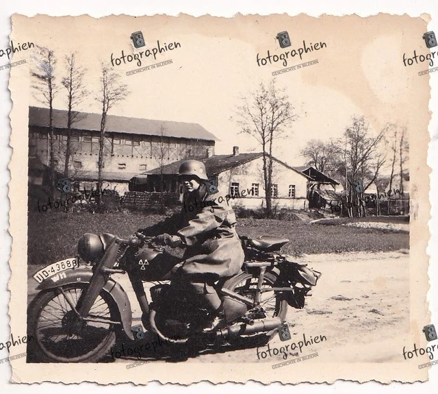 ORGINAL FOTO 2. Weltkrieg Deutschland Motorrad Krad Melder EUR 18,02 ...