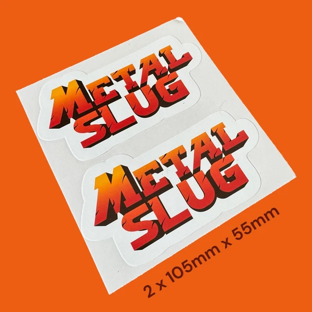 METAL SLUG X2 Classic 1980's Logo Vinyl Sticker Decal Arcade Gaming ...