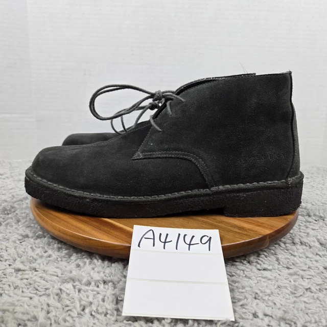 AVIREX USA MENS 12 Gray Suede Leather Casual Lifestyle Daily Desert ...