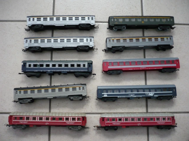 LOT WAGONS JOUEF lima trobbi fobbi.jouef.wagon.locomotive.lima.train ...