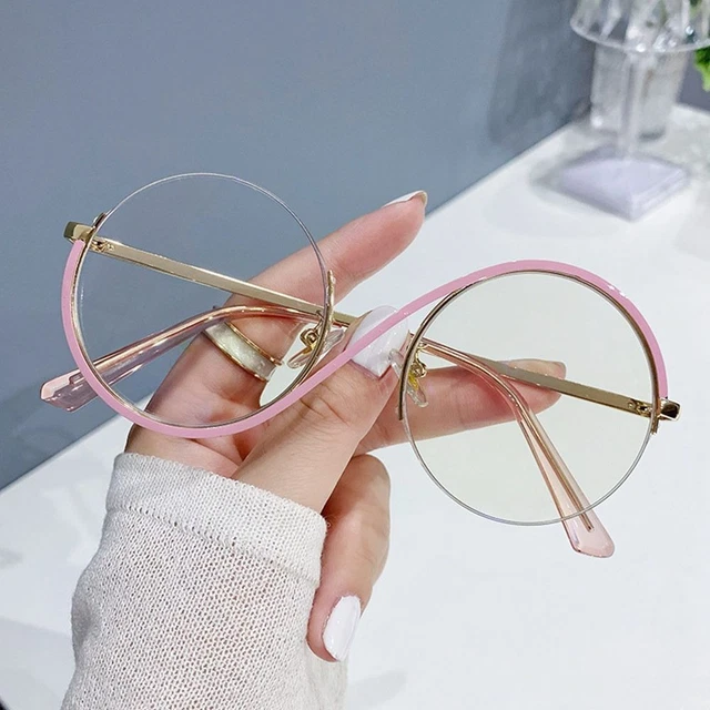 BLUE RAY BLOCKING Round Eyeglasses Ultralight Frame Eyewear Men Women ...