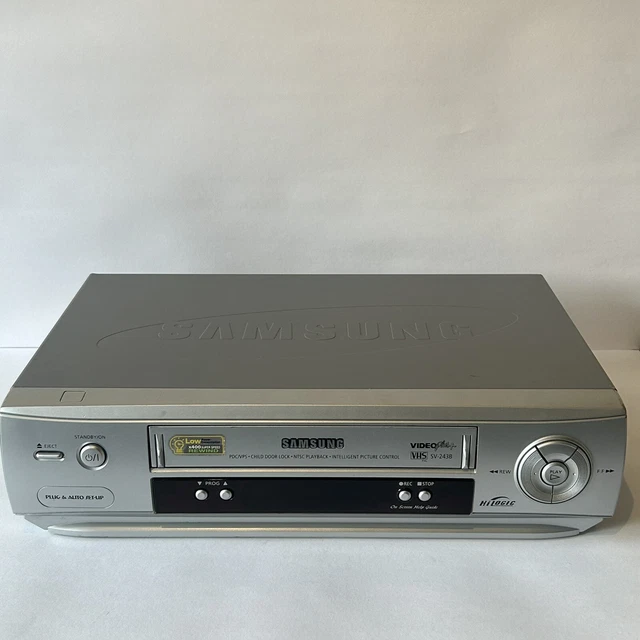 SAMSUNG SV-243B VHS Video Tape Player, VCR Video Cassette Recorder No ...