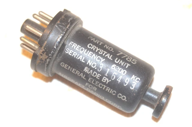 GE FOR ARC 7785 PLUG-IN OCTAL-BASE CRYSTAL 6200 kHz fully tested $14.99 ...