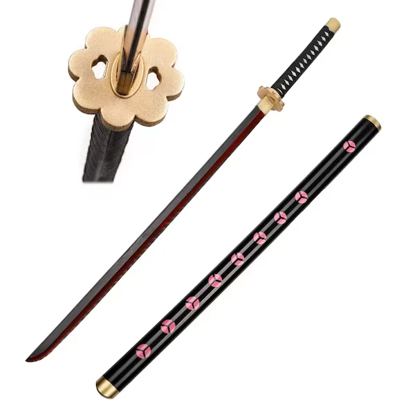 ONE PIECE RORONOA Zoro Katana Samurai Anime PU Foam Cosplay Sword 100cm ...
