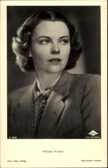 CARTOLINA ATTRICE HILDE Krahl, ritratto, film foto casa editrice A 3498 ...