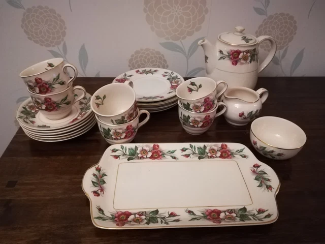 JOHN MADDOCK AND Sons Ivory Ware Montana coffee / tea set perfect ...