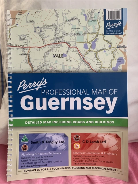 PERRY’S PROFESSIONAL MAP Of Guernsey A4 Size Spiral Bound NEW £12.00 ...