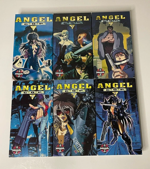 ANGEL COP VHS Lot Volume 1 - 6 Bundle Manga Video Anime 1990’s Tested ...
