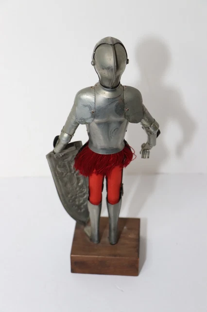 VINTAGE MEDIEVAL KNIGHT In full Metal Armor 14 inches Tall $25.49 ...