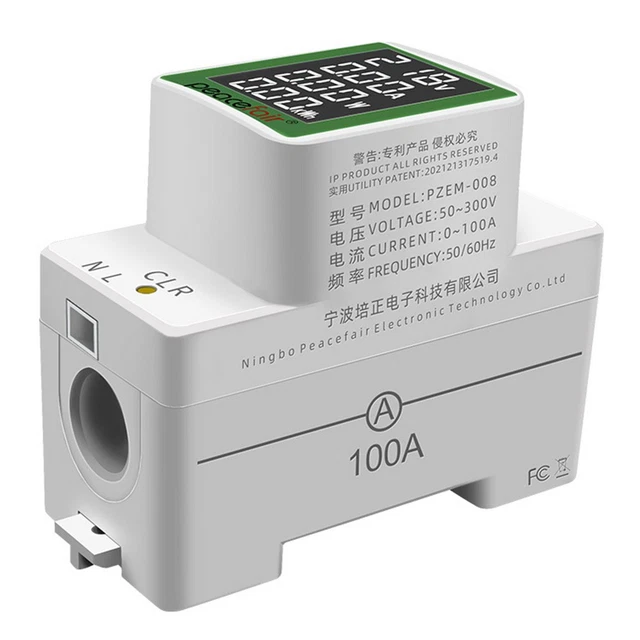 DIN RAIL PUISSANCE Compteur D'éNergie ÉLectronique Kwh Compteur ...