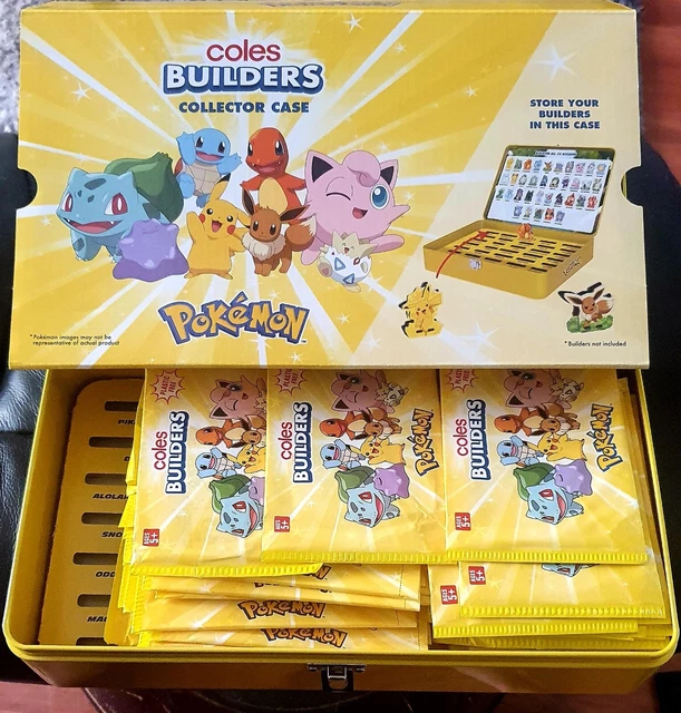 COLES POKEMON BUILDERS Collector Case - 2024 - New & 50 Pokémon Cards ...
