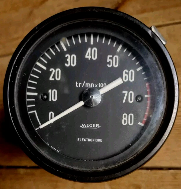 VINTAGE JAEGER 80MM 8K Rev Counter / Tachometer - Citroen GS Dashboard ...