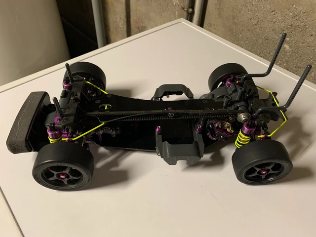 CHÂSSIS MODÉLISME RC 1/10 Vintage Tamiya TA03RS FRP Option alu purple ...