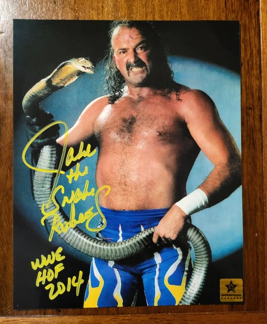 WWE WWF JAKE The Snake Roberts signed autographed 8x10 with COA + photo ...