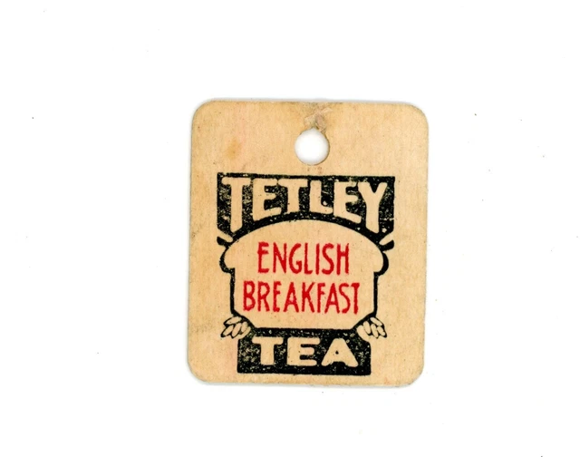 1930'S-40'S TETLEY ENGLISH Breakfast Tea Original Tea Bag Tag F144E £12 ...