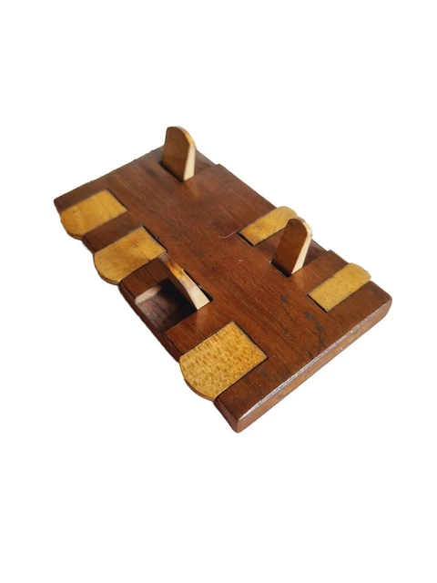 WOODEN PALL MALL Whist Marker 9cm X 5cm Vintage Old Card Game Tool £4. ...