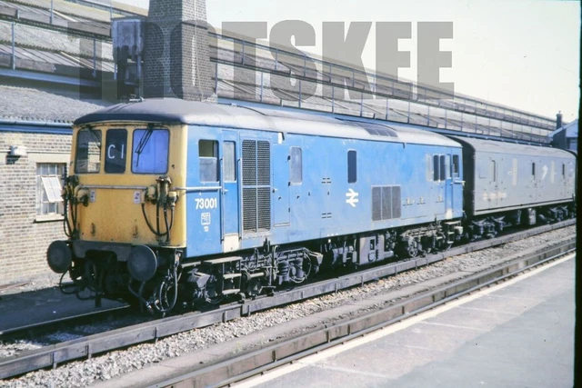 35MM SLIDE BR British Rail Electric Loco Class 73 73001 Ramsgate 1984 ...