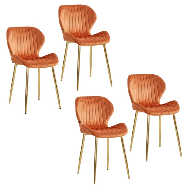 4ER ESSZIMMERSTÜHLE SET VIKING Wohnzimmer Büro Stühle DIANA Metallbeine ...