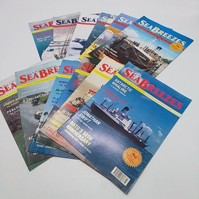 SEA BREEZES MAGAZINES Nautical 1999 Complete Year January-December 12 ...