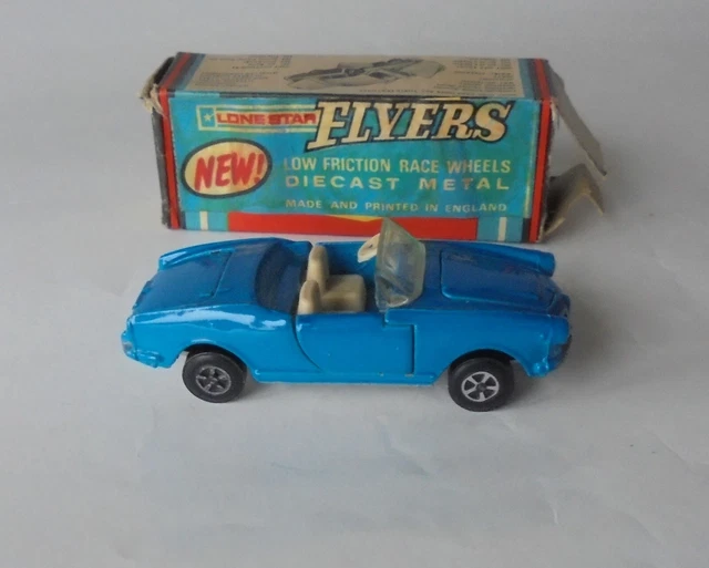 ALFA ROMEO GIULIETTA Spider Blue Lone Star Impy Flyers Matchbox Size 1/ ...