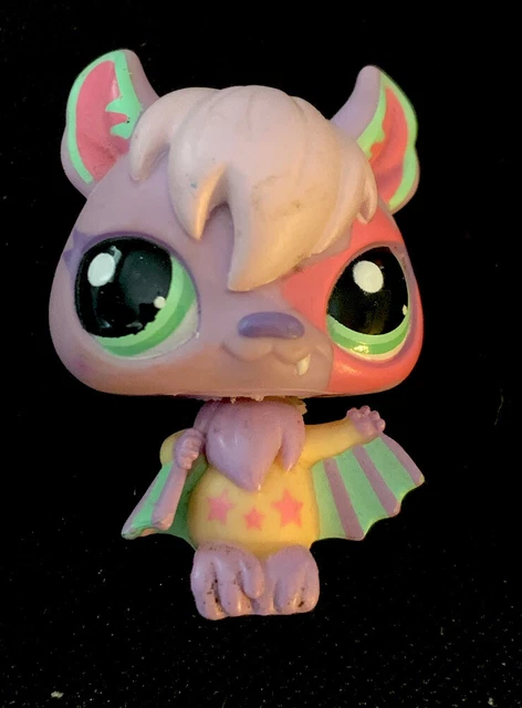 LITTLEST PET SHOP Bat # 1695 purple RARE VHTF authentic see photos LPS ...