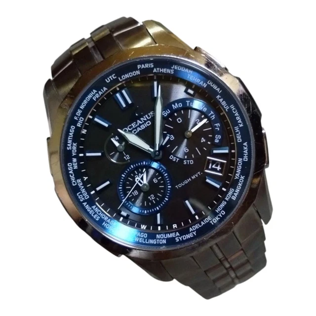 CASIO OCEANUS MANTA OCW-S1400 Solar Titanium 18" Used £329.92 - PicClick UK