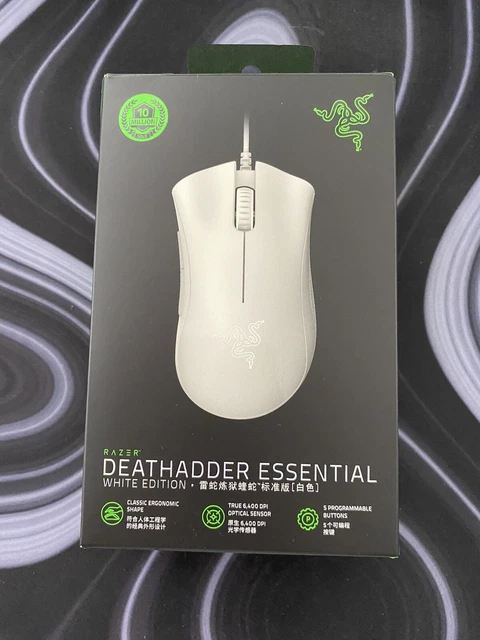 RAZER DEATHADDER ESSENTIAL Gaming Mouse: 6400 DPI Sensor - White £17.00 ...