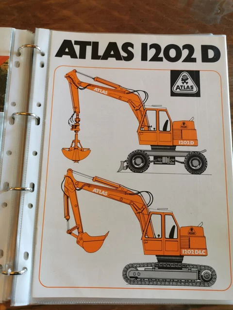 CATALOGUE BROCHURE TRACTEUR Gamme Pelle Atlas 1202 D/1202 Dlc £13.20 - PicClick UK