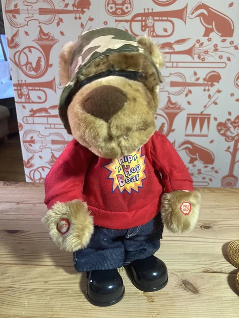 ANIMATED HIP HOP Bear Plush Rapping Moving Rare £19.99 - PicClick UK