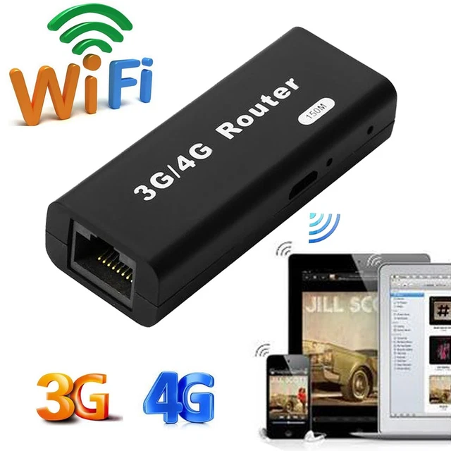 MINI PORTABLE 3G/4G Wireless USB WiFi Hotspot Router AP 150Mbps 802.11b ...