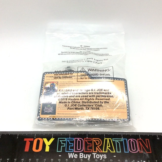 GI JOE 2018 JoeCon Cobra PYTHON PARA VIPER 2-Pack Figure Set $99.99 ...