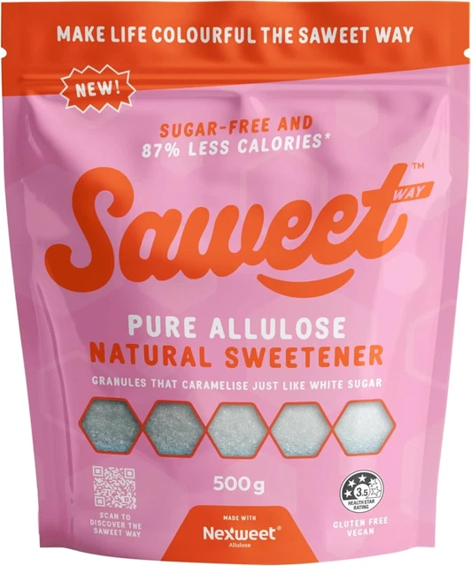 SAWEETWAY PURE ALLULOSE Sweetener | 1 X 500G Pack | Low Calorie Sugar ...