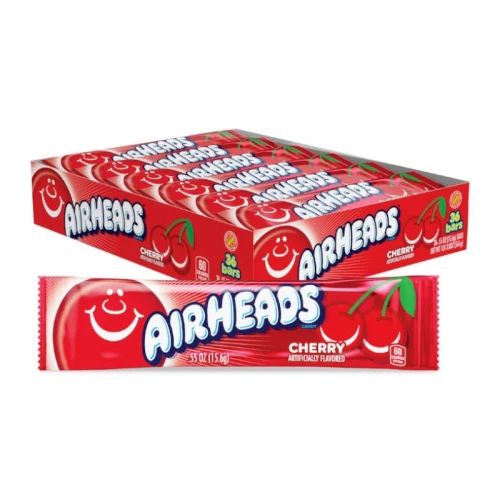 36X AIR HEADS Kirsche Geschmack 16g Kaubonbon Candy Amerikanische ...