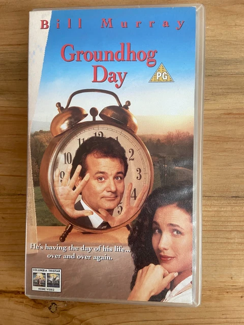 GROUNDHOG DAY - VHS Video Cassette Tape * Bill Murray * UK PAL Format ...
