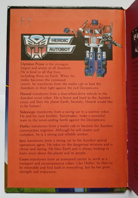 LADYBIRD THE TRANSFORMERS, Autobots' Lightning Strike, 1985 1st edition ...