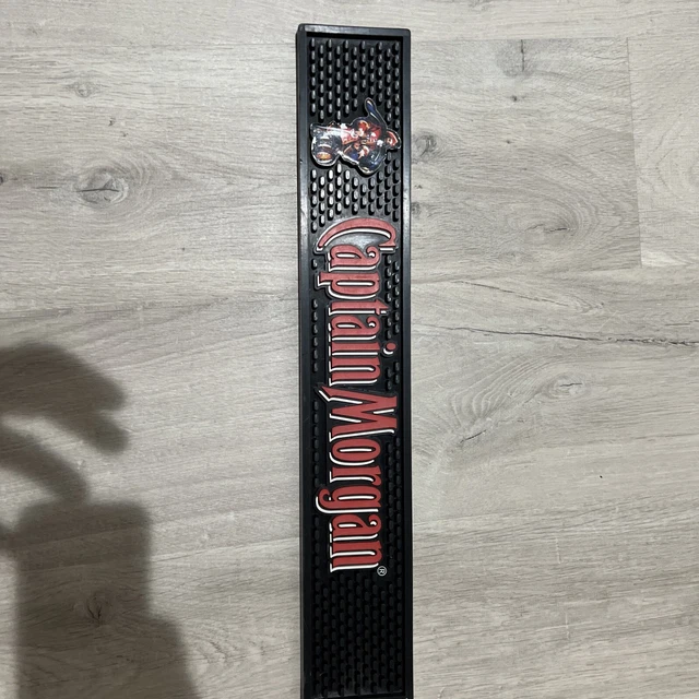 CAPTAIN MORGAN ORIGINAL Spiced Rum Rubber Bar Rail Runner Drip Mat 20 ...
