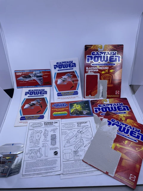 1987 VINTAGE MATTEL Captain Power Battle Guide Rules Booklets & More ...