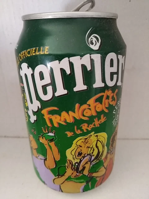 CANETTE BOUTEILLE MÉTALLIQUE 33 CL EAU PERRIER FRANCOFOLIES LA ROCHELLE ...