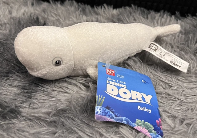FINDING DORY PLUSH BAILEY 8" soft toy beluga whale nemo Disney Pixar ...