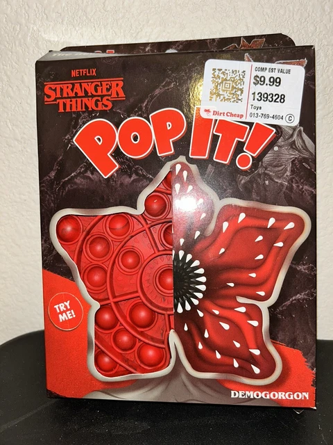 STRANGER THINGS DEMOGORGON Pop It Fidget jouet jeu silicone boîte à ...
