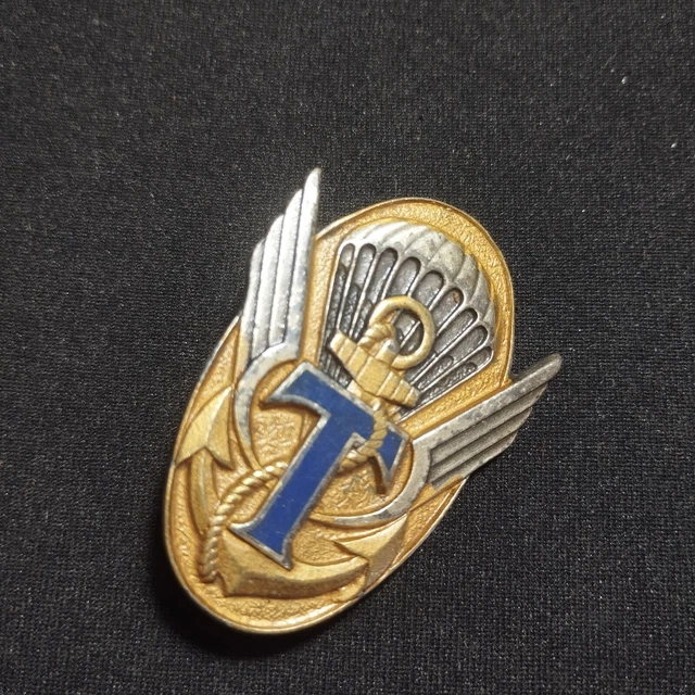 B2J*(REF5288) INSIGNE MILITAIRE français des transmissions french badge ...