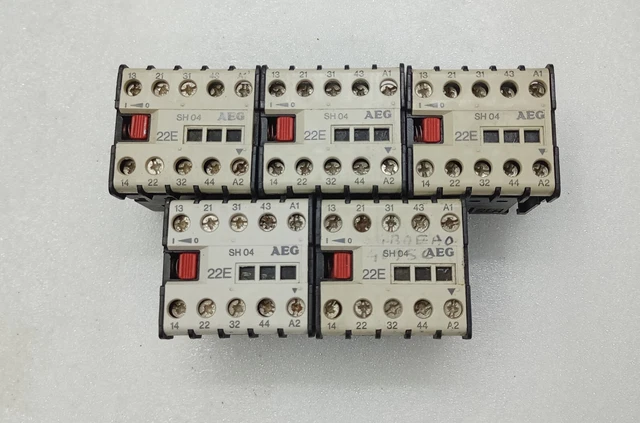 AEG RELAY SH04 VDE 0660 /230V - 22E (Lot of 5 Contactors) £93.60 ...