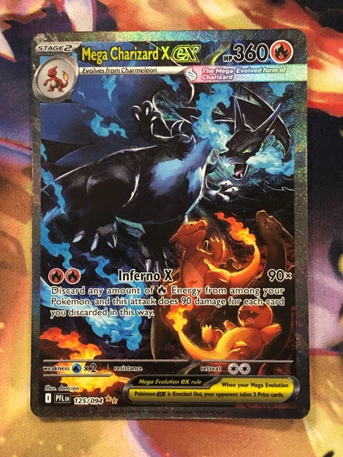 2025 POKEMON PHANTASMAL Flames Mega Charizard X ex SIR 125/094 £230.29 ...
