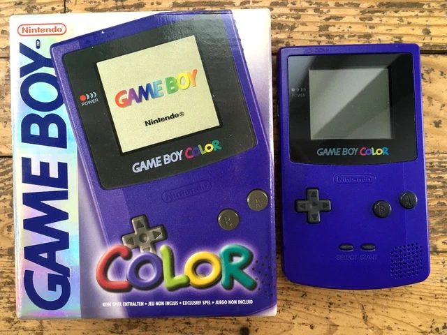 CONSOLE NINTENDO GAMEBOY Color Violette En Boîte Sans Notice Pal Euro ...