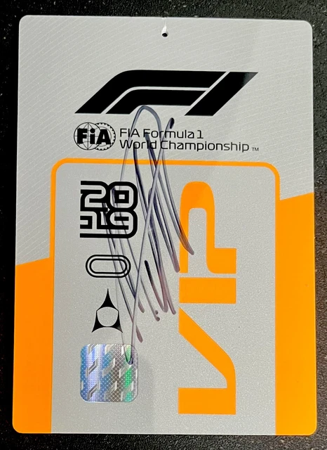 M.VERSTAPPEN F1 PODIUM #31 Ties J.Brabham - Signed COA - 2019 Abu Dhabi ...
