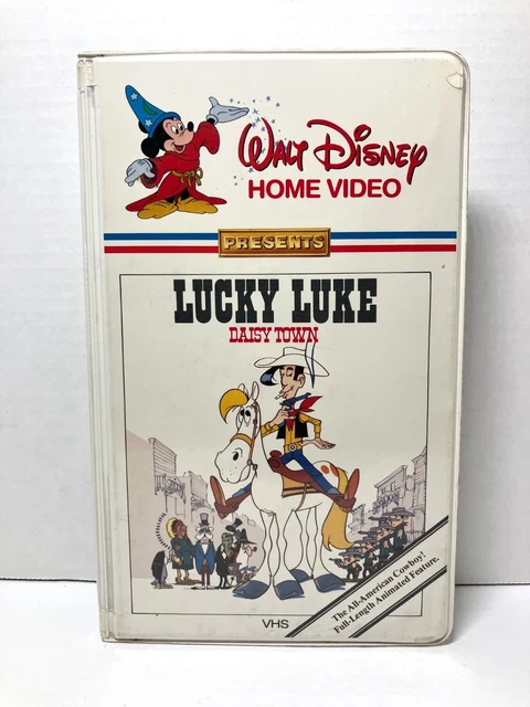 LUCKY LUKE DAISY Town - Walt Disney Home Video VHS Rare White Clamshell ...