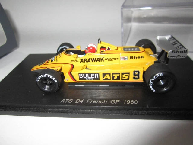 SPARK S4365 1/43 ATS D4 Ford 1980 France GP #9 Marc Surer Model Car £ ...