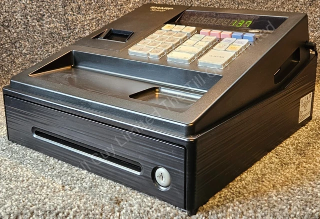 SHARP XE-A137 CASH Register Black Shop Till Slight Use Free Till Roll ...