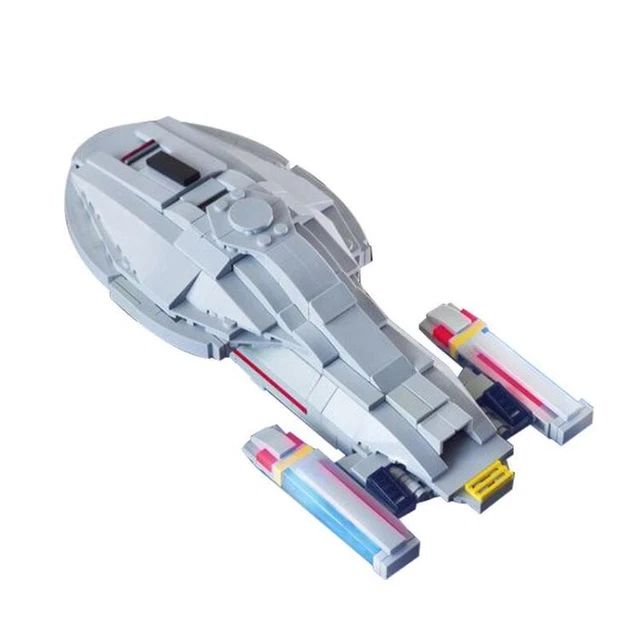 BUILDING BLOCKS SPACESHIP Display Assembly USS Voyager NCC-74656 MOC ...